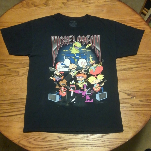 Nickelodeon | Shirts | Nickelodeon Heavy Metal Band Tee Shirt Concert ...